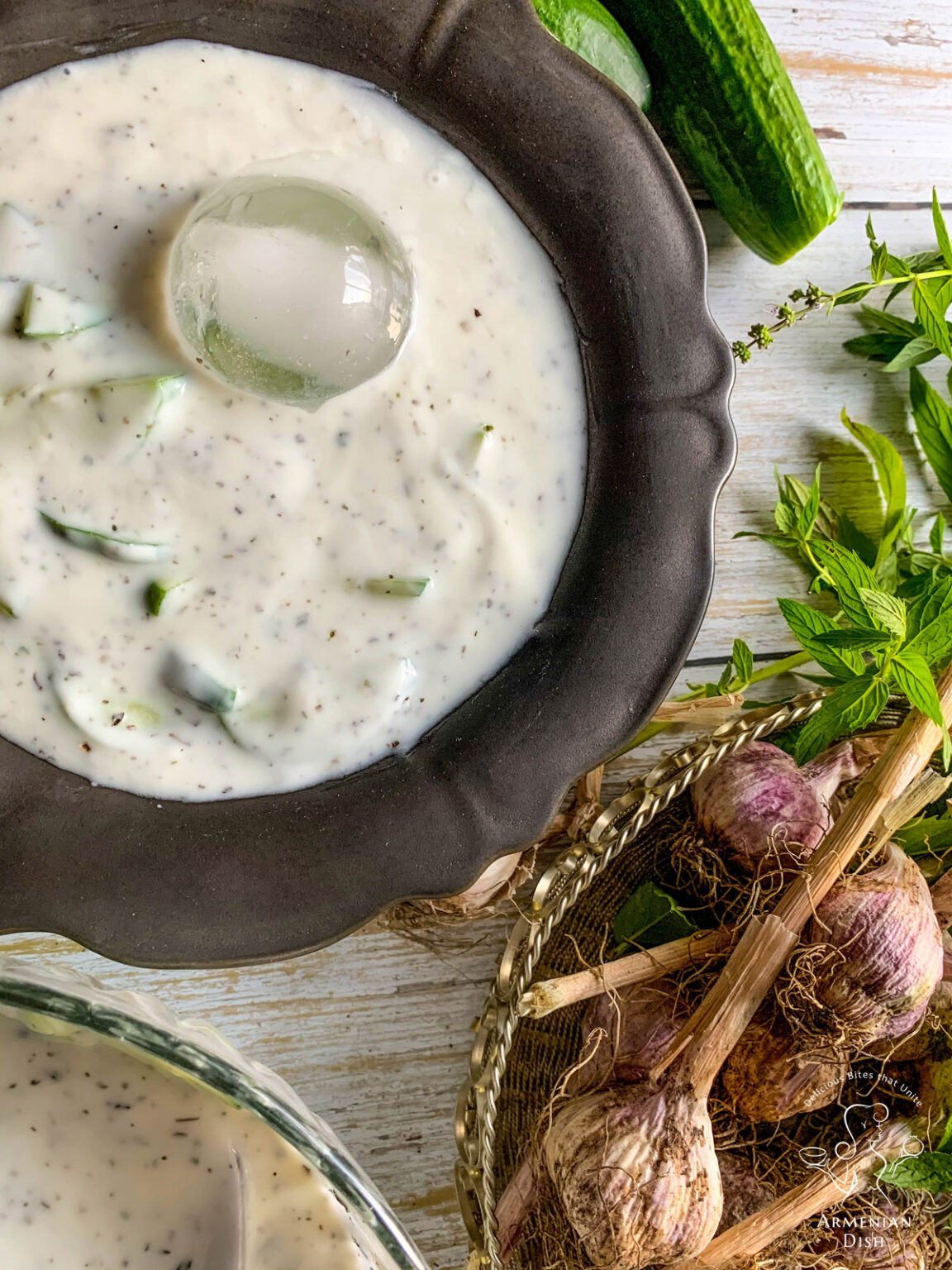 How to Make Armenian Jajukh / Cucumber Yogurt Salad – Armenian Dish